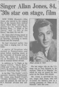 Allan Jones | Hometowns to Hollywood